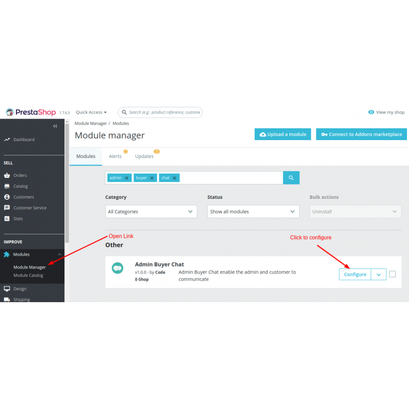 Admin Buyer Chat | Prestashop Modules | CodeEshop