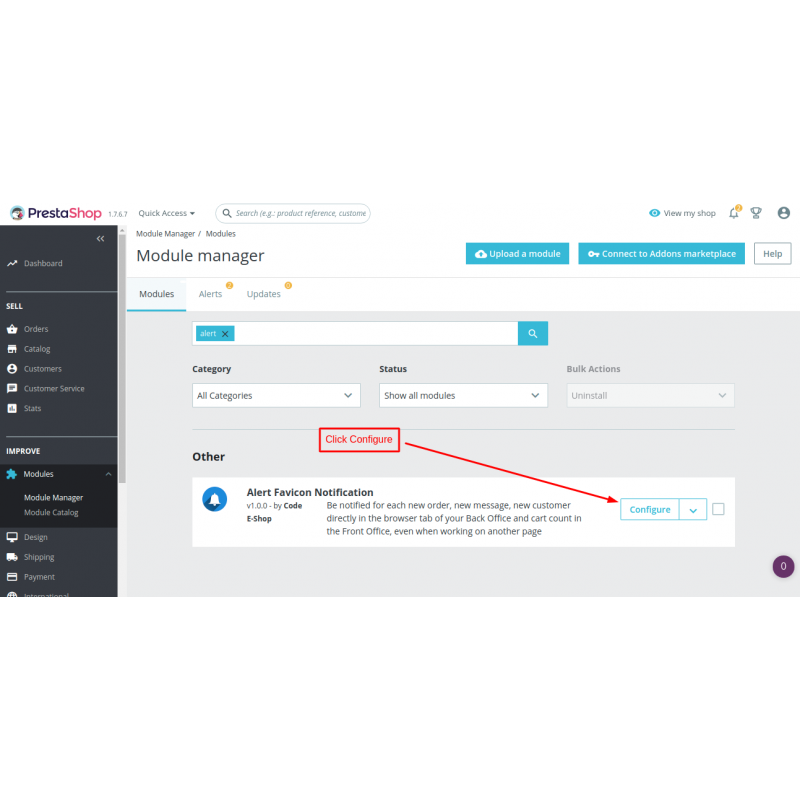 Alert Favicon Notification | Prestashop Modules | CodeEshop