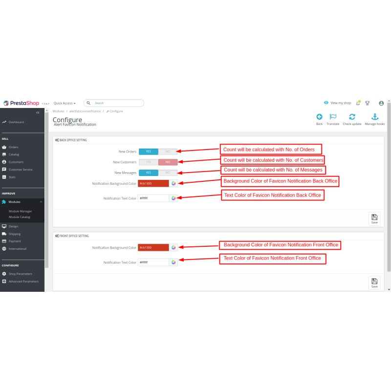 Alert Favicon Notification | Prestashop Modules | CodeEshop