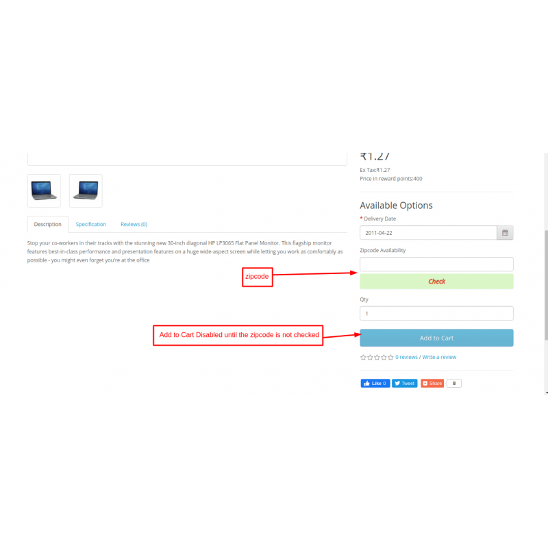ZipCode Availability | Opencart Extension | CodeEshop