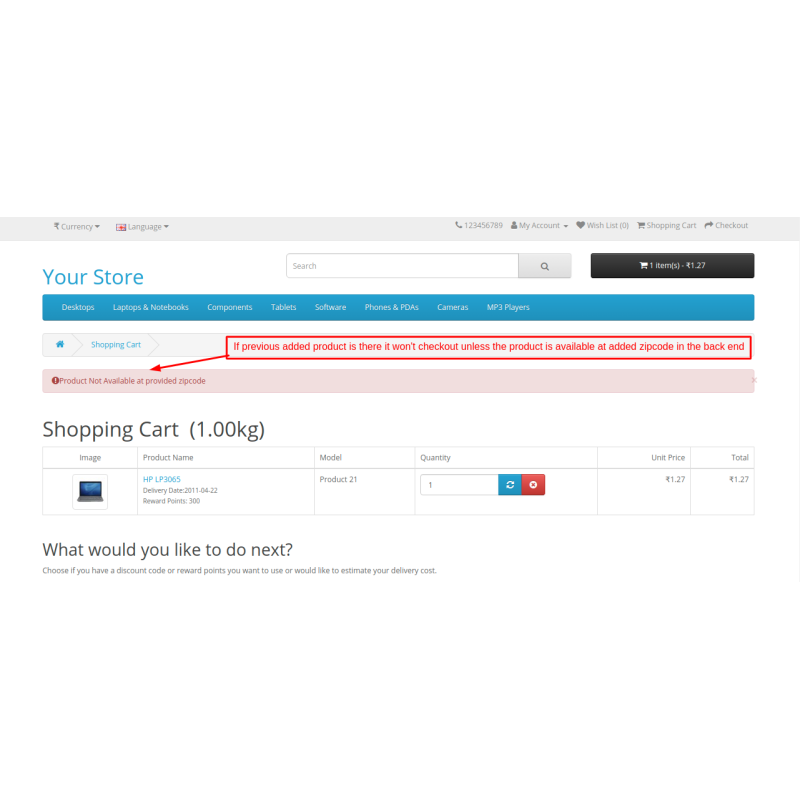 ZipCode Availability | Opencart Extension | CodeEshop