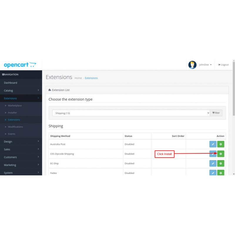Zip Code Shipping | Opencart Extension | CodeEshop