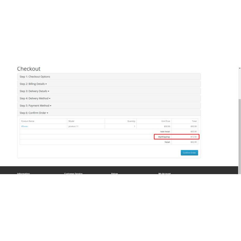 Zip Code Shipping | Shipping | Opencart