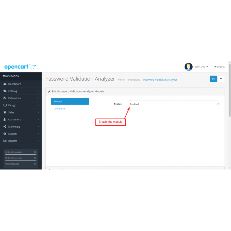 Password Validation Analzyer | Opencart Extension | CodeEshop