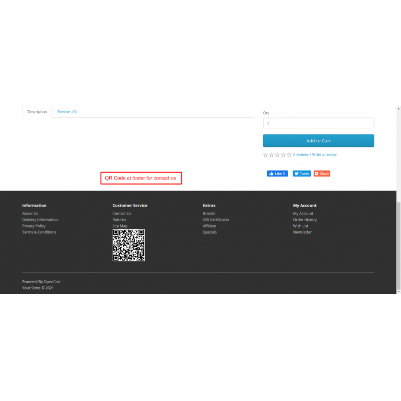 Product QR Code | Opencart Extension | CodeEshop