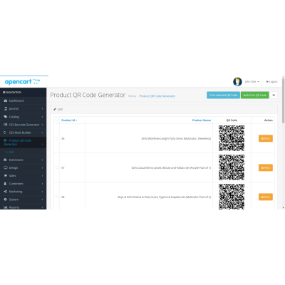 Product QR Code | Opencart Extension | CodeEshop