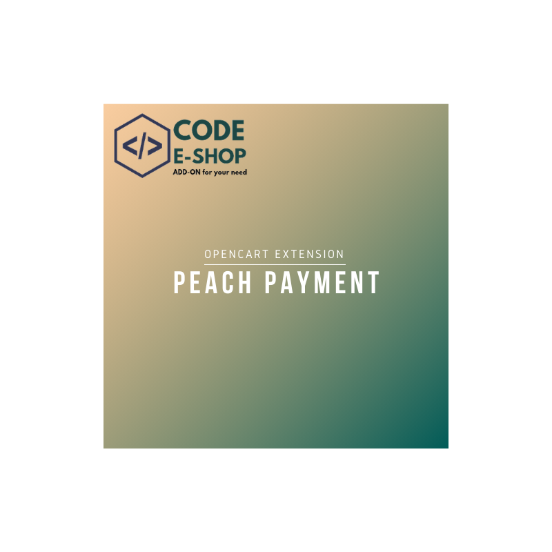 Peach Payment | Opencart Extension | CodeEshop