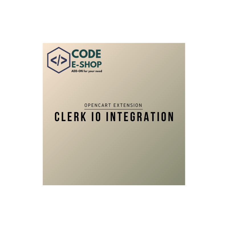 Clerk IO Integration | Opencart Extension | CodeEshop