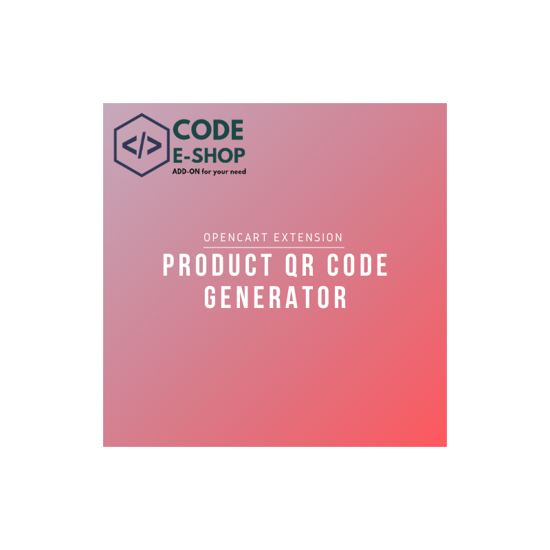 Product QR Code | Opencart Extension | CodeEshop