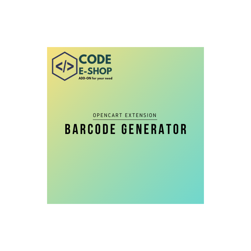 Bar Code Generator | Opencart Extension | CodeEshop